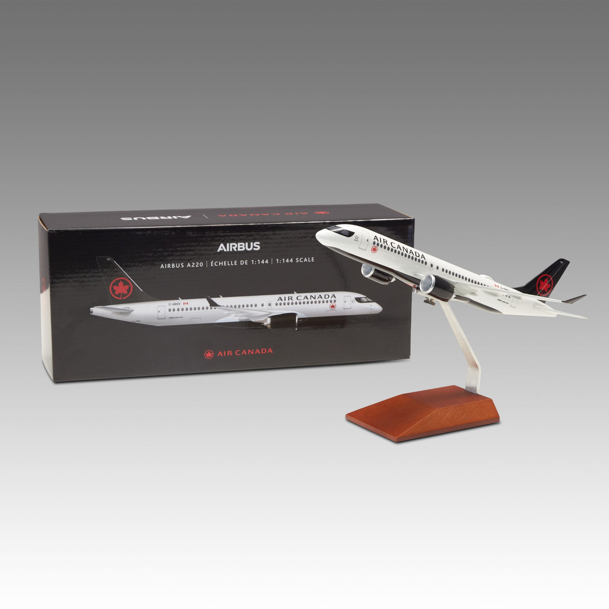 Air Canada A220-300 Desktop Model in 1/144 Scale — The Model Shop by Pacmin